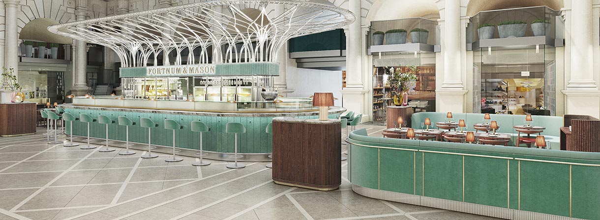 "The Royal Exchange" bar y restaurante en Fortnum & MasonLuxury Retail