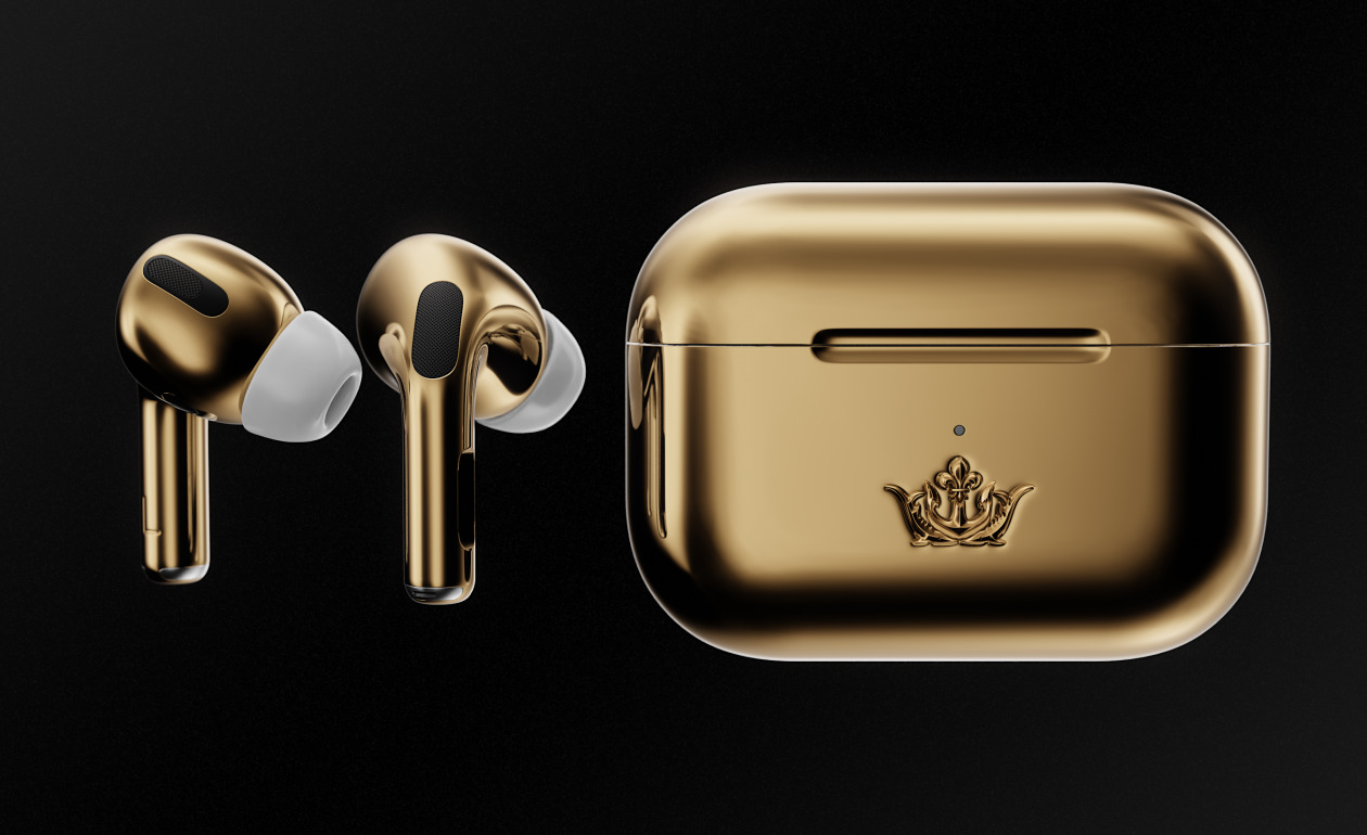 Gold Apple AirPods ProLuxury Retail