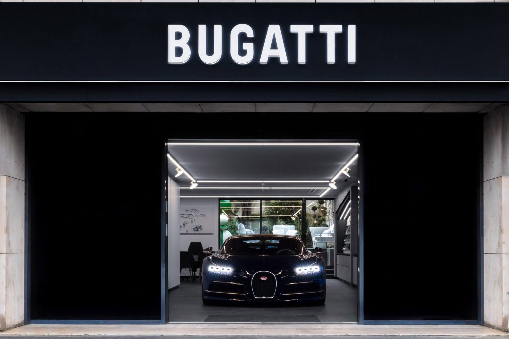 Bugatti showroomLuxury Retail