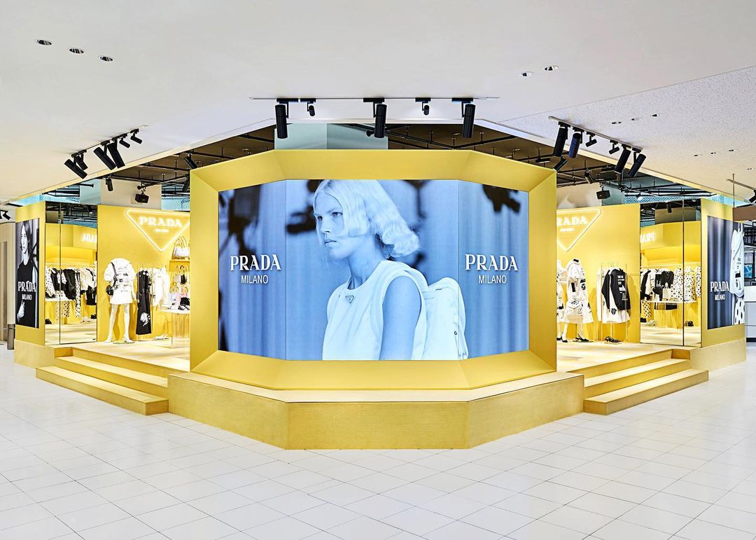 Prada Symbols Monochromatic Pop UpLuxury Retail